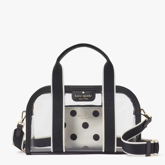 kate spade | Bags | Kate Spade Clare Clear See Through Stadium Duffle ...